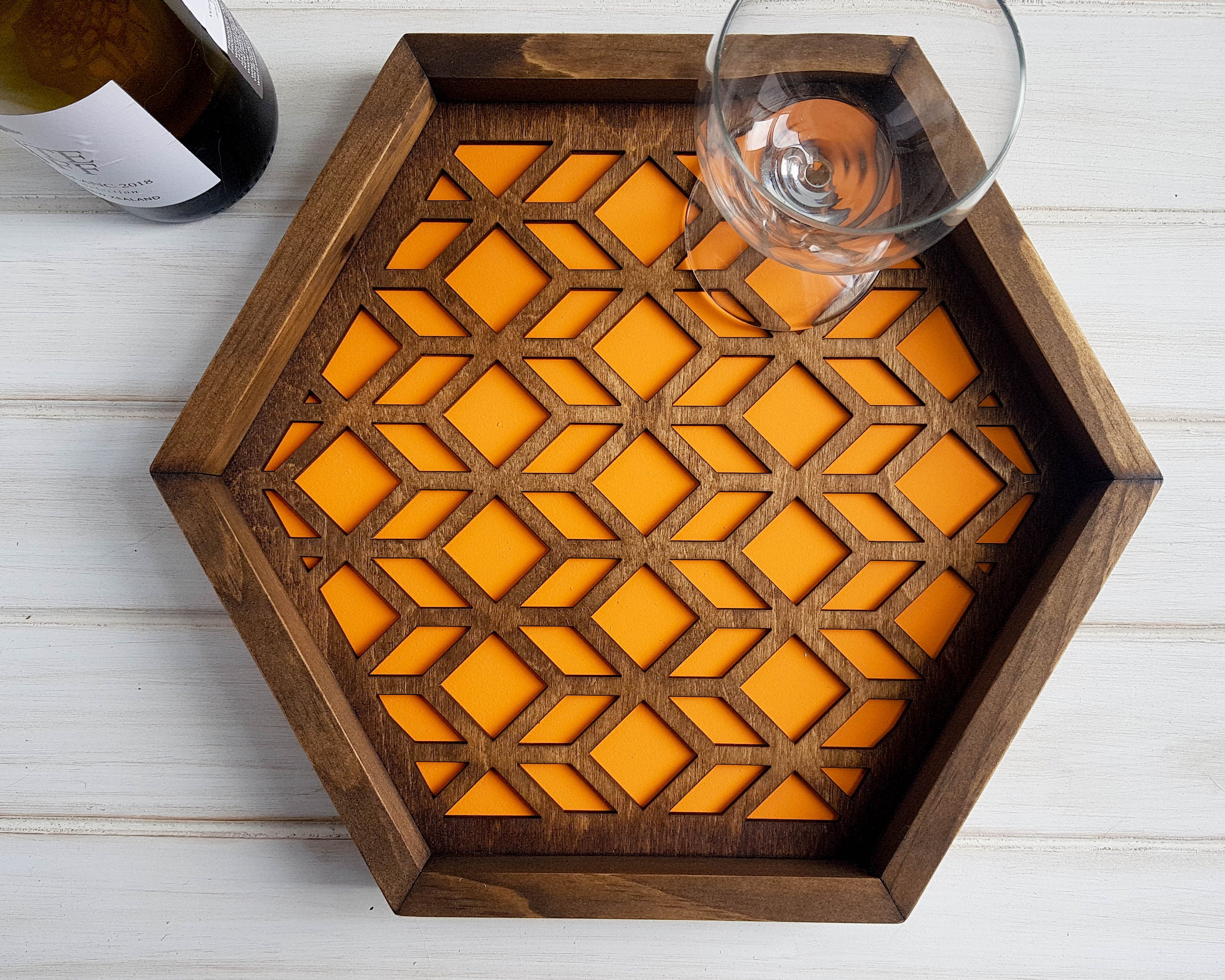 Coffee Table Tray Wood Serving Tray Modern Tray Coffee - Etsy Canada