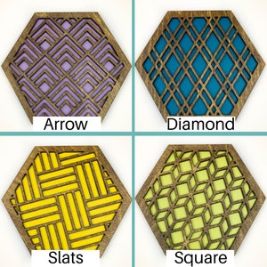 Unique Modern Coaster, Design Your Own Set, Colorful Coasters, Single ...