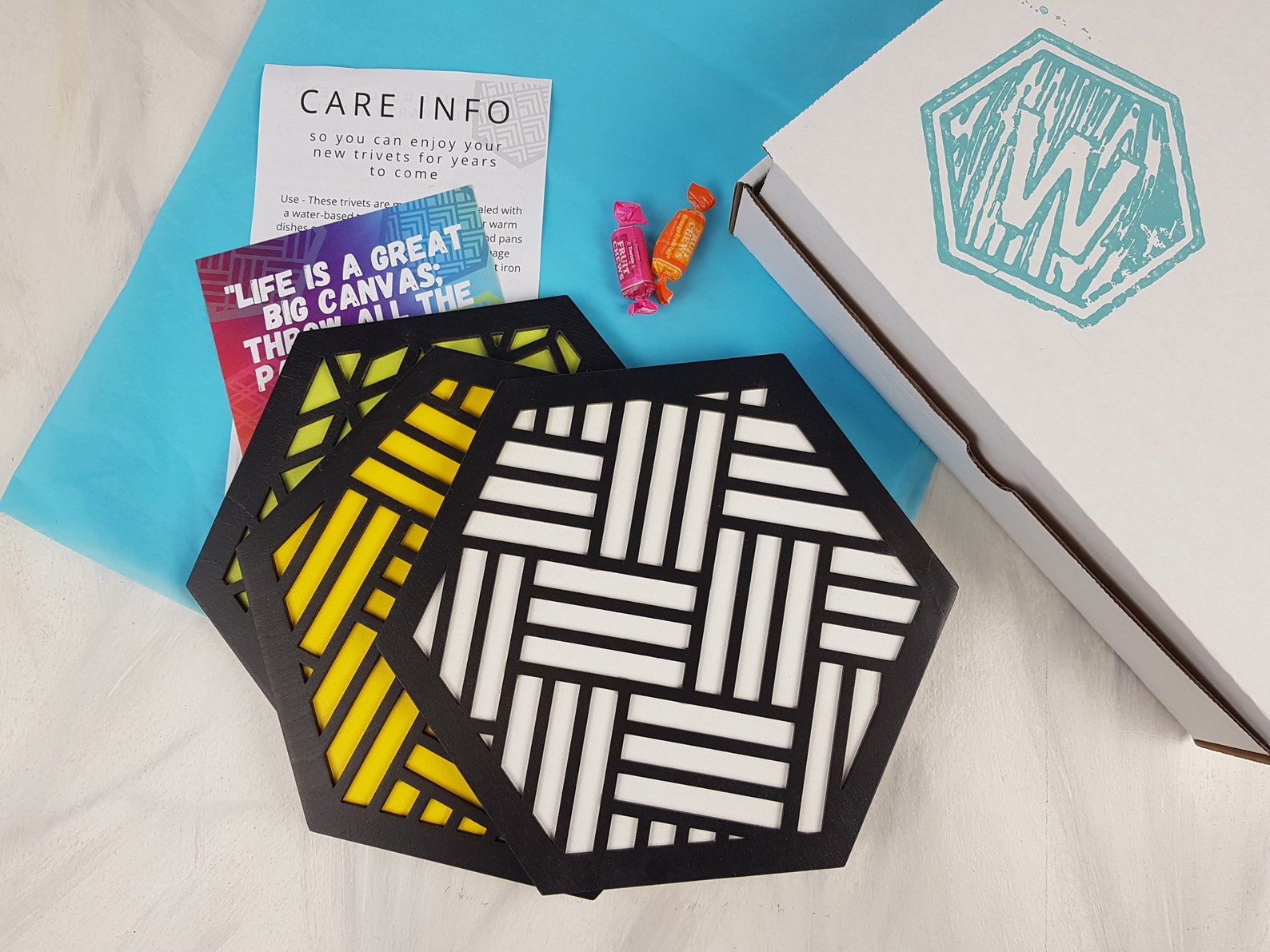 Modern Trivets Custom Trivet Set Colorful Trivet Trivet for - Etsy Canada