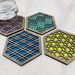 Design Your Own Coaster Set, Unique Modern Coaster, Colorful Coasters ...