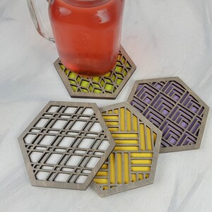 Design Your Own Coaster Set, Unique Modern Coaster, Colorful Coasters ...