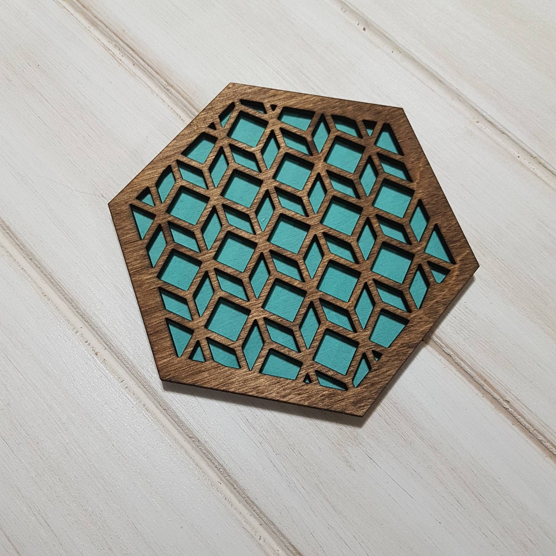 Unique Modern Coaster Design Your Own Set Colorful Coasters | Etsy