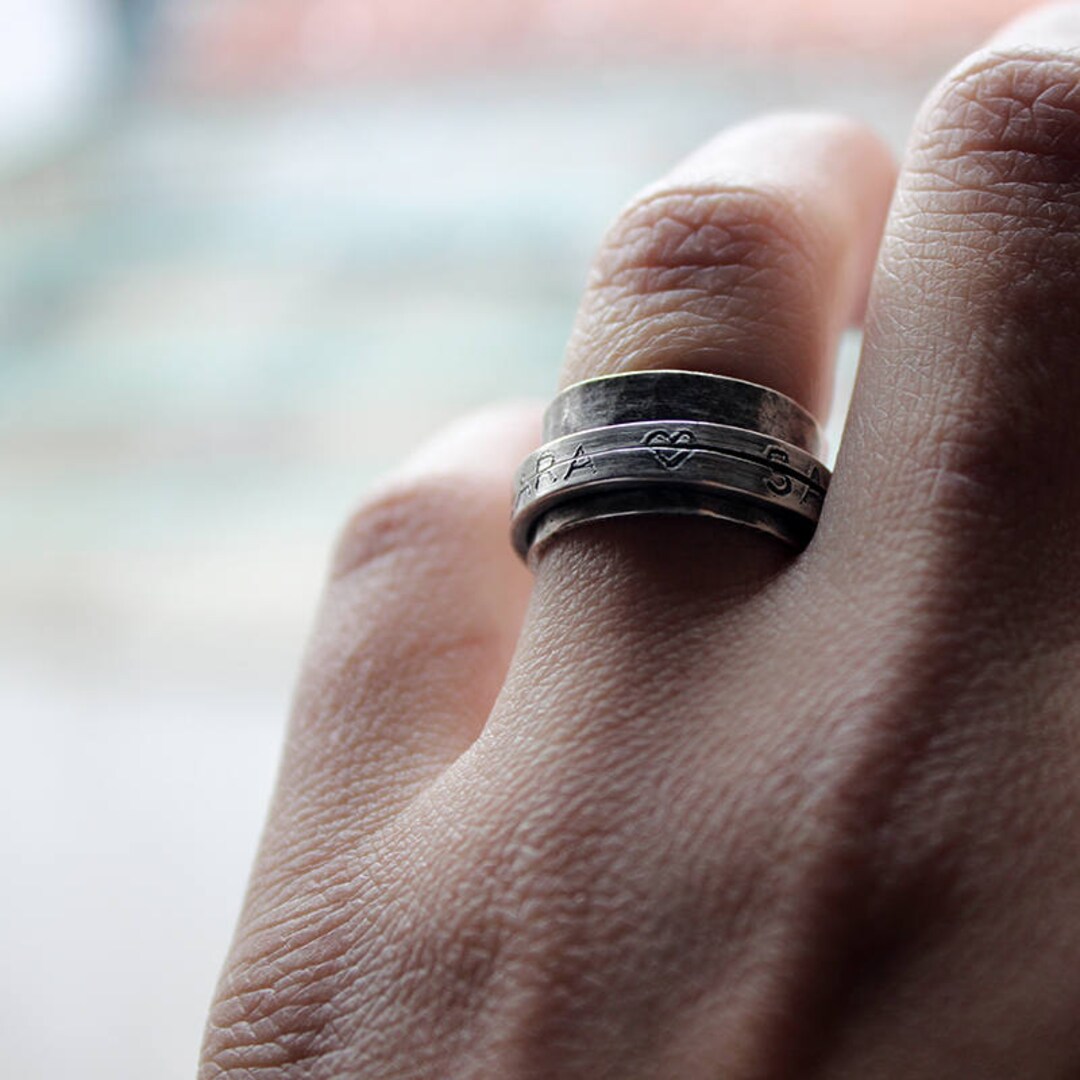 Secret Code Ring. Swivel - Etsy