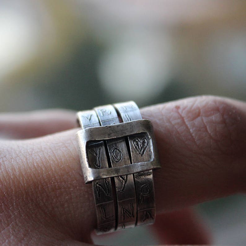 Cryptex Ring. Secret Code Ring. - Etsy