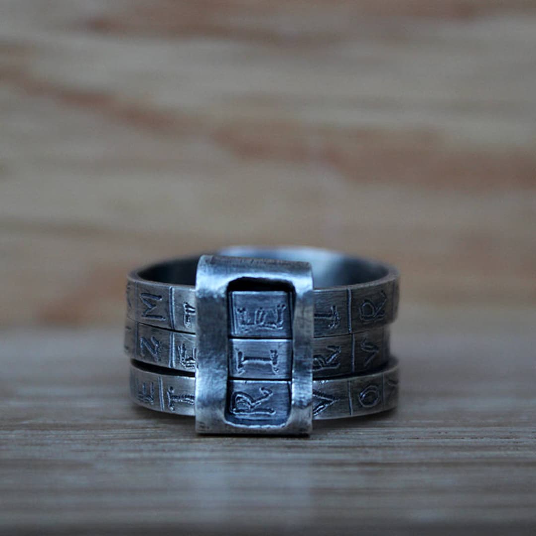 Cryptex Ring. Secret Code Ring. - Etsy