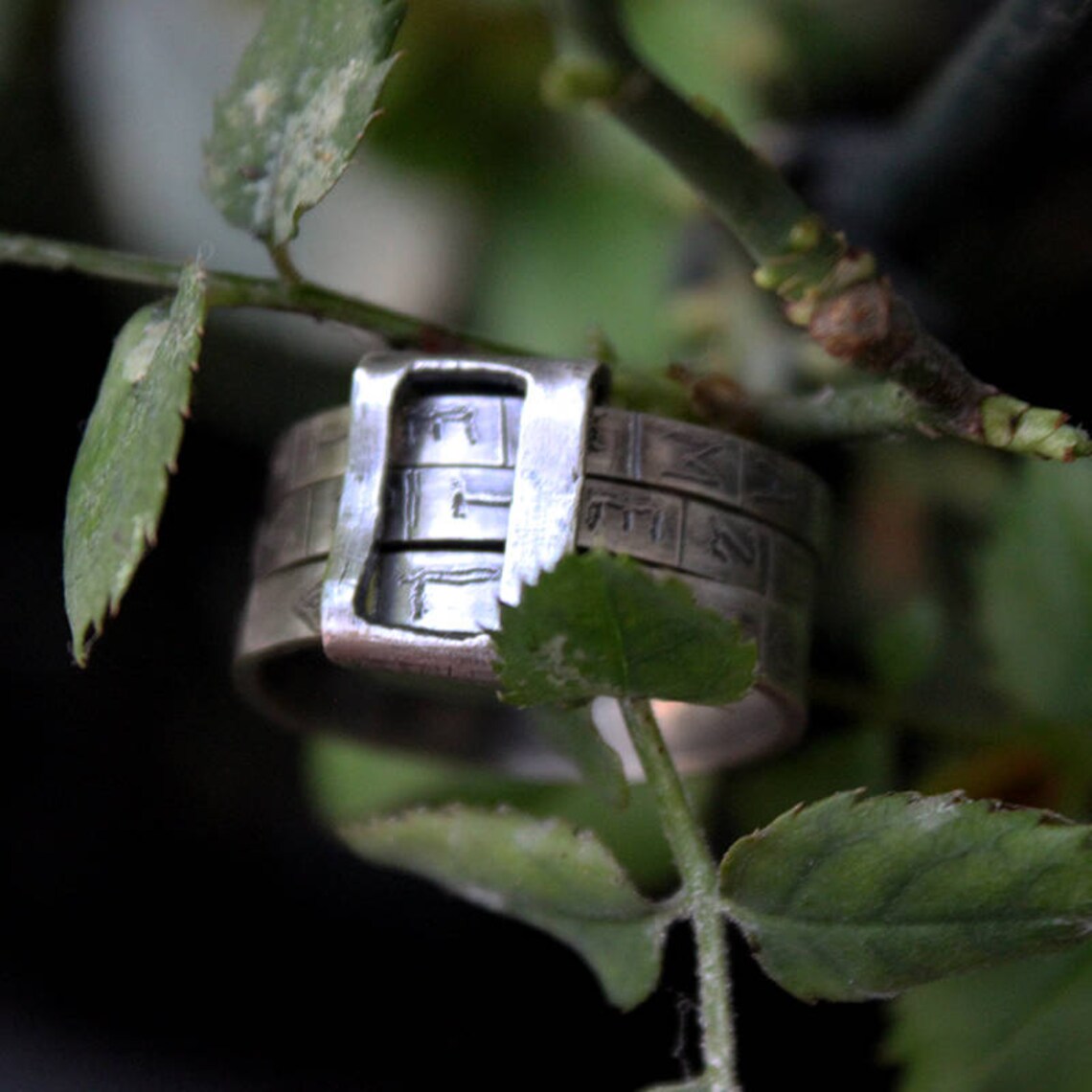 Cryptex Ring. Secret code ring. | Etsy