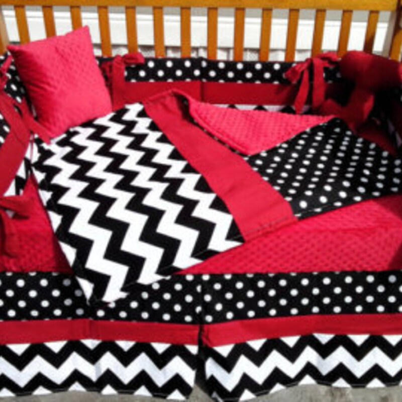 Chevron Crib Bedding - Etsy