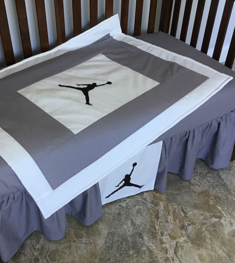 Michael Jordan NBA Basketball Custom Made 4pc Crib Bedding/ - Etsy