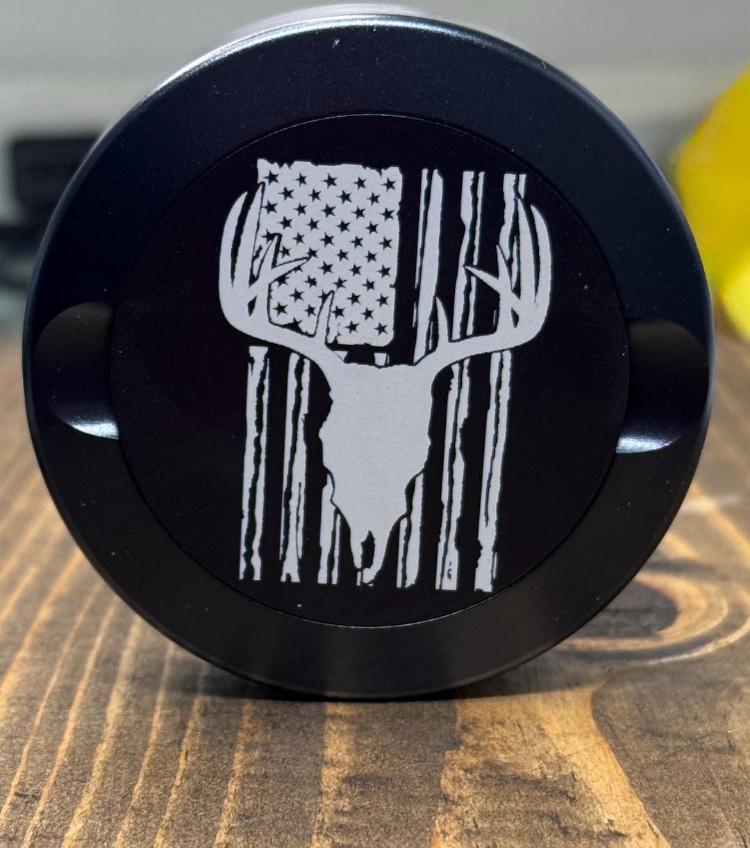 Zyn Nicotine Pouch Tin | Snus Tin | Engraved American Flag | Cow Skull ...