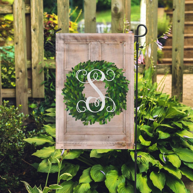 Monogram Garden Flag - Etsy