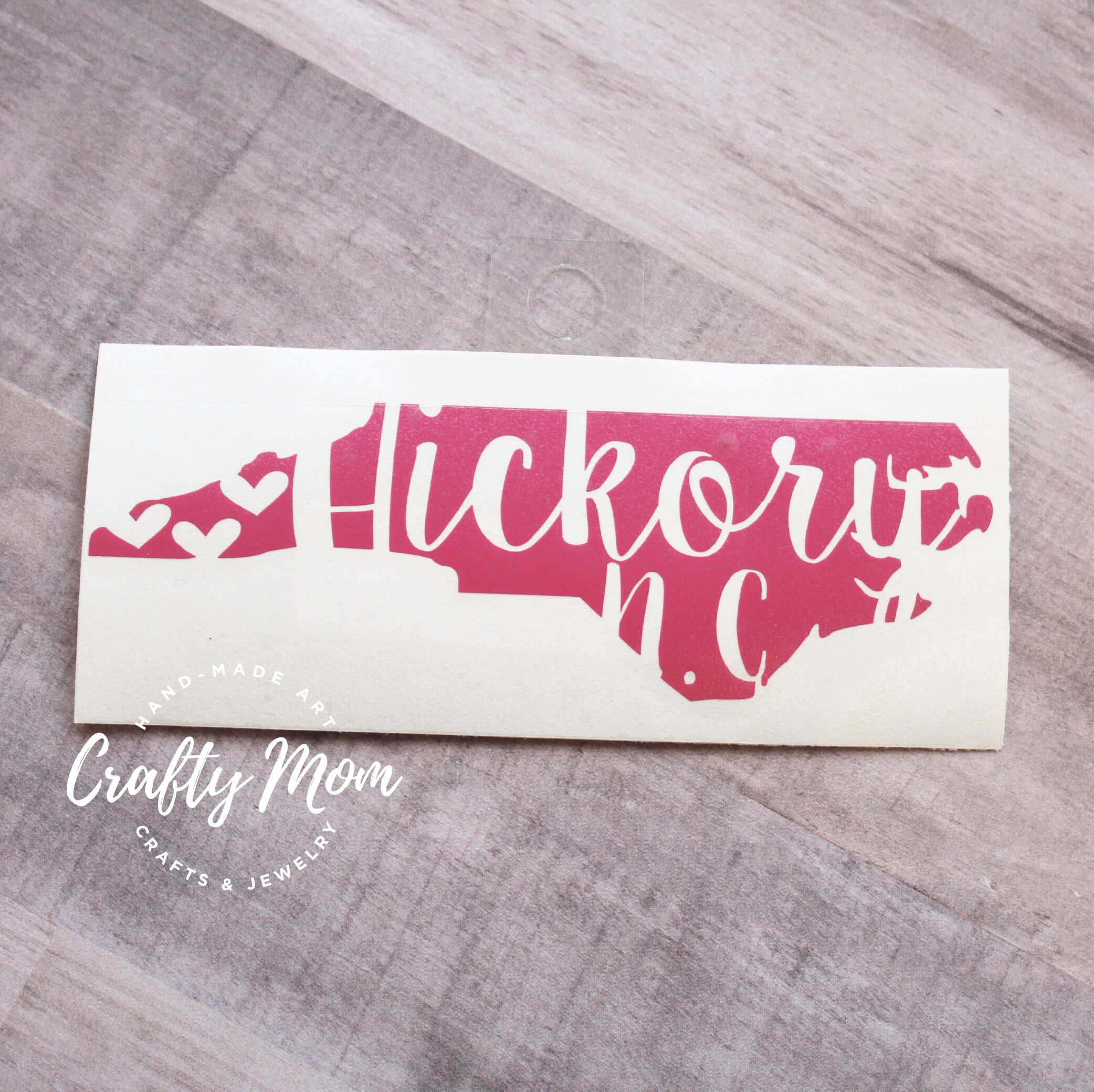 North Carolina Decal NC Decal City and State Decal | Etsy