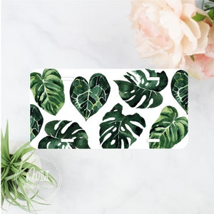 Monstera Leaf Front License Plate - Etsy