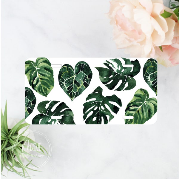 Leaf License Plate - Etsy