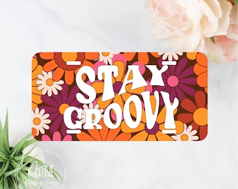 Groovy License Plate - Etsy