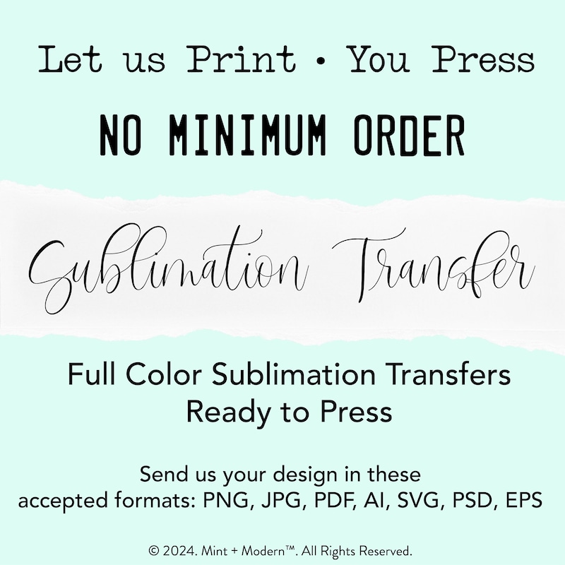Sublimation Transfers - Etsy