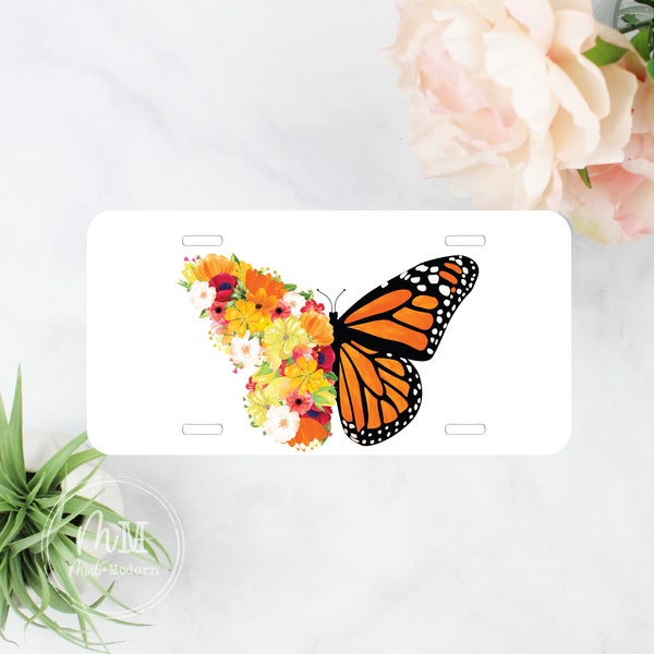 Butterfly Front License Plate Frame - Etsy