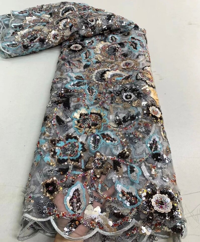 Luxury Multi Color Sequin Fabric Scale Sequin Prom Evening - Etsy