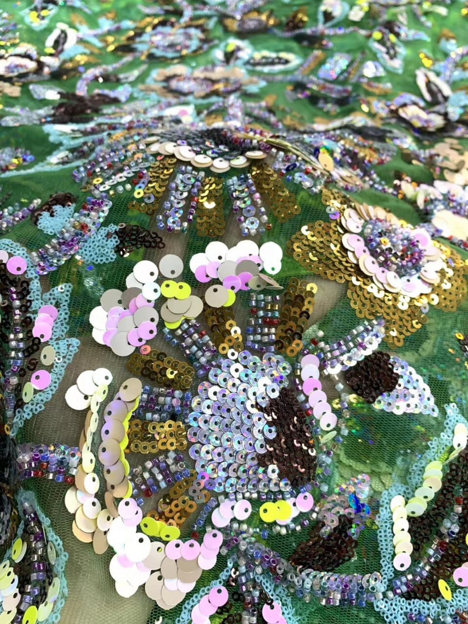 Luxury Multi Color Sequin Fabric Scale Sequin Prom Evening - Etsy