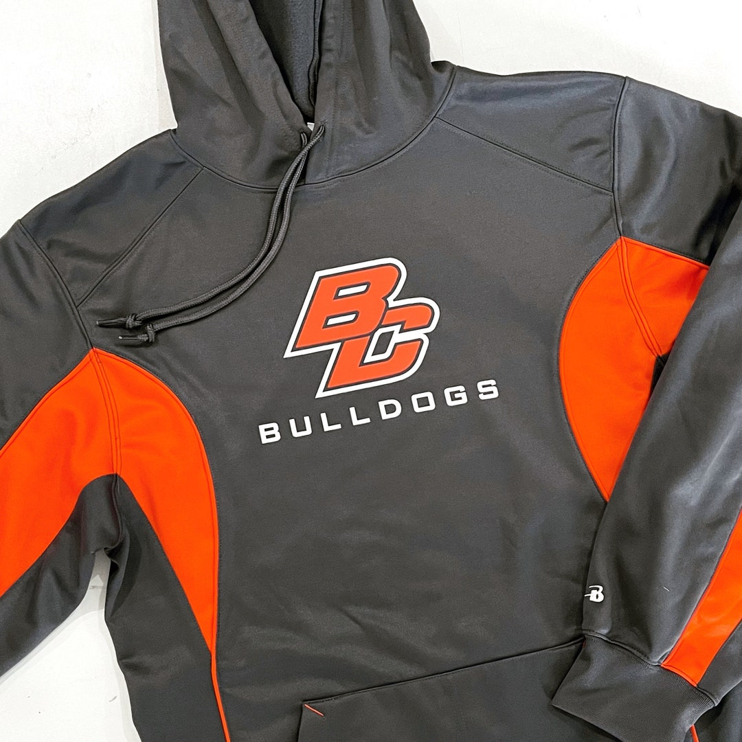 MENS Grey and Orange Logo Hoodie - XS Only - Etsy
