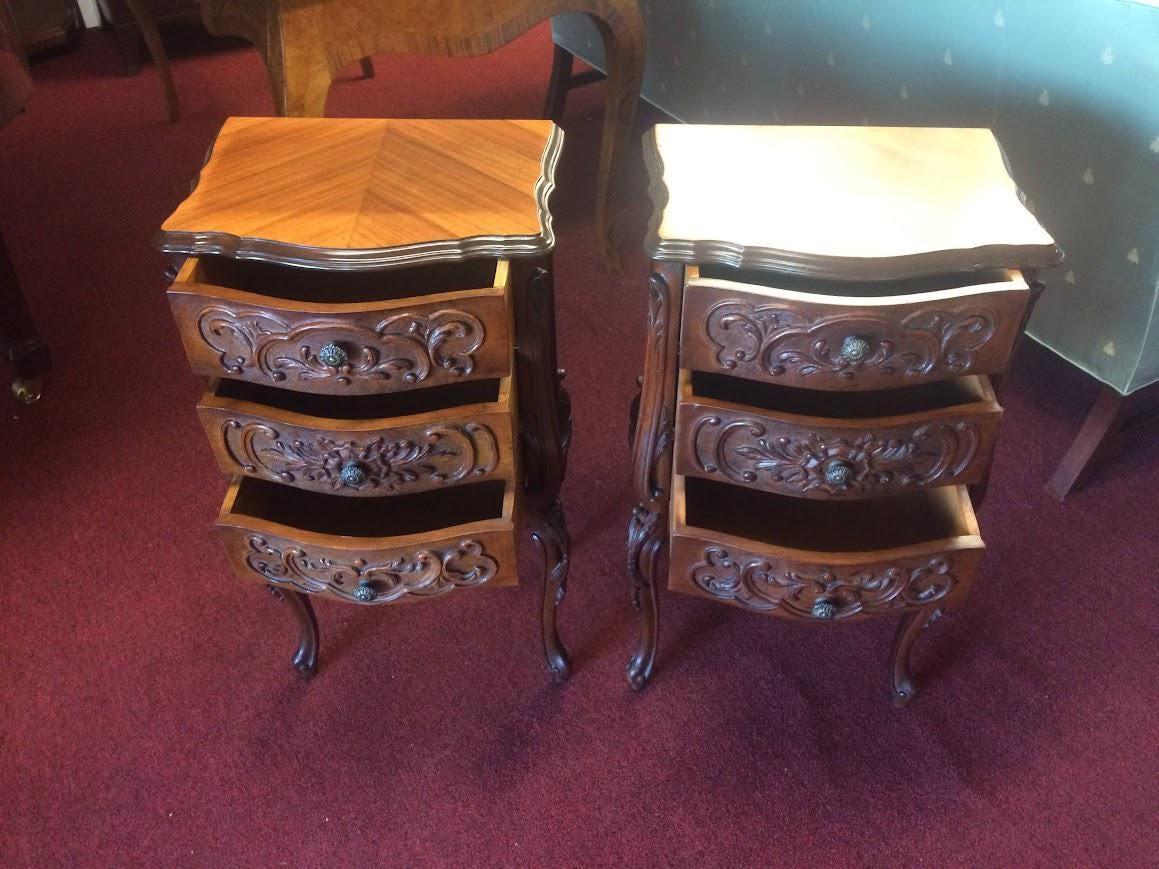 Vintage Nightstands, French Style Nightstands, the Pair, French Style ...