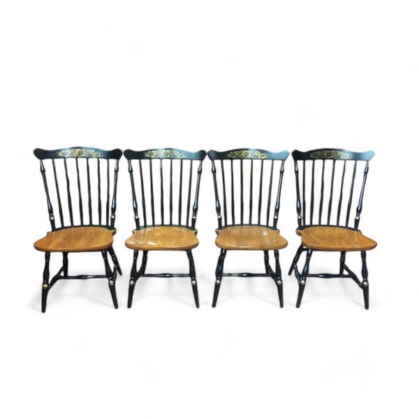 Stenciled Chairs - Etsy
