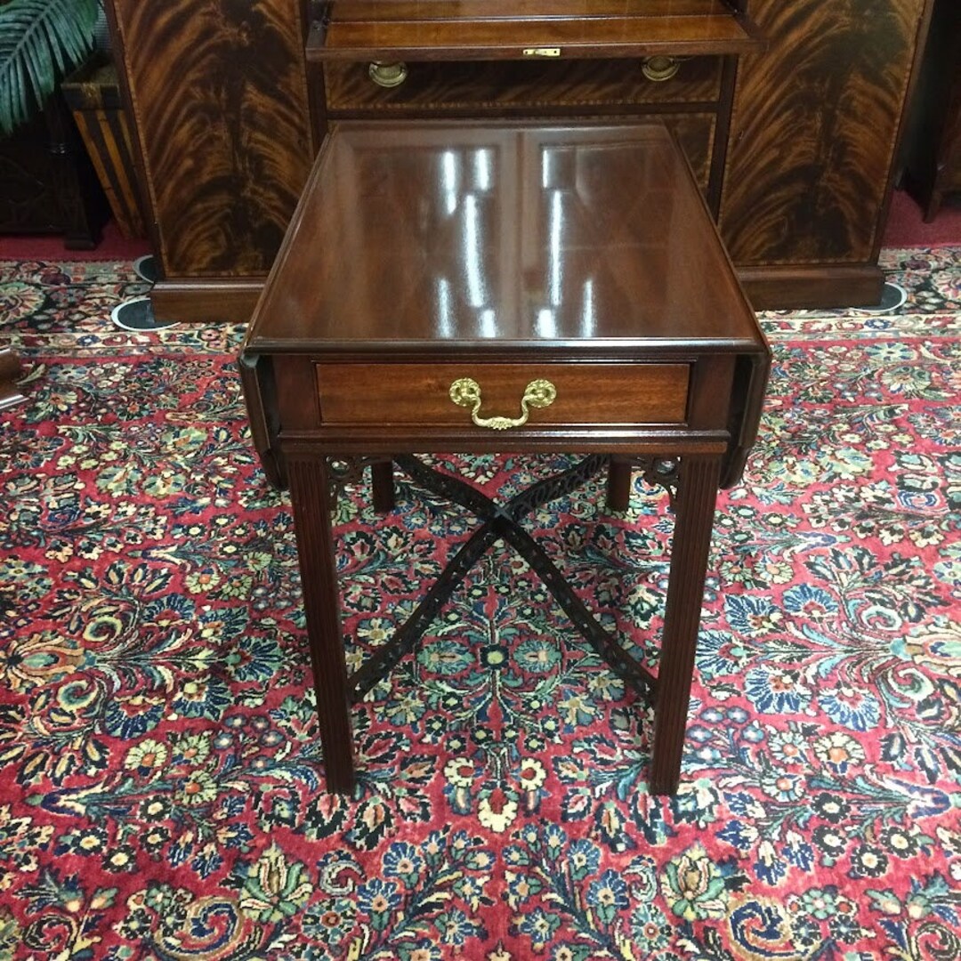 Vintage Drop Side End Table, Council Craftsmen Furniture, End Table ...