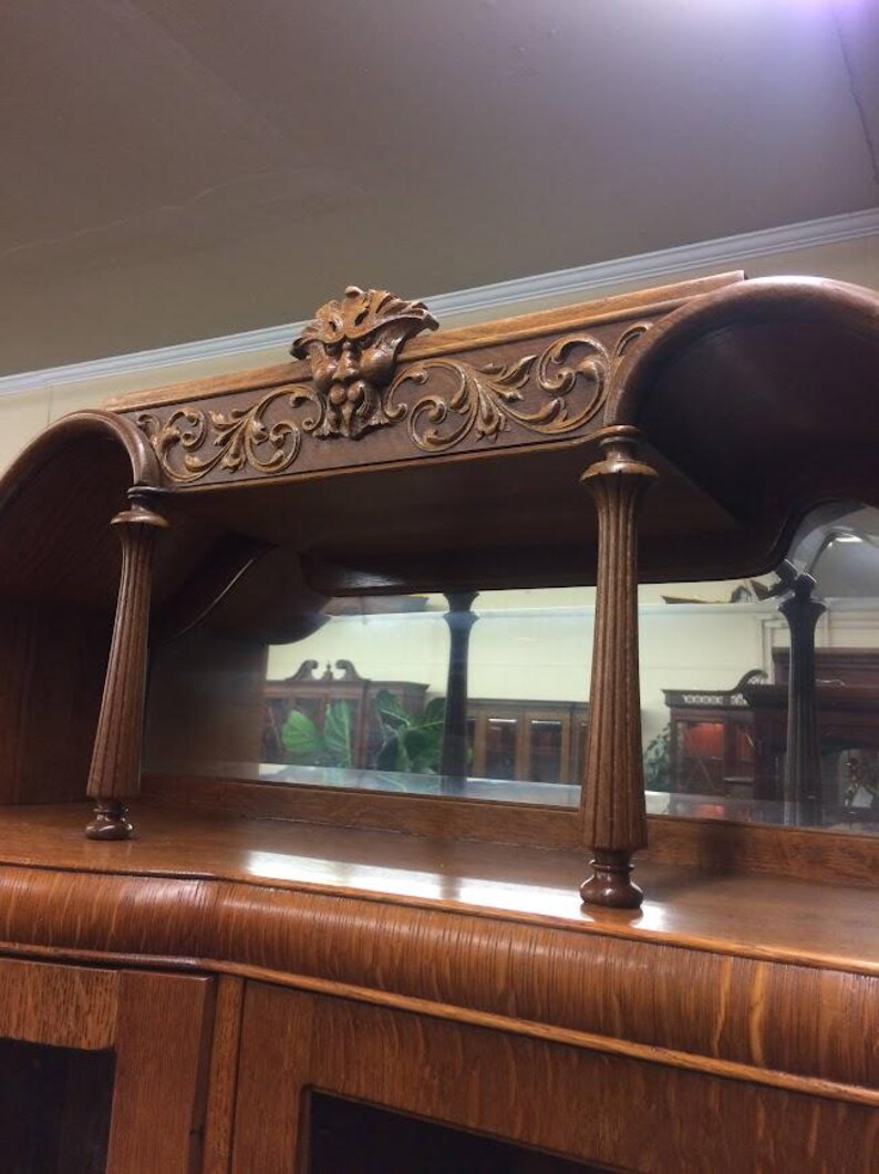 Antique Side by Side Secretary, Oak Secretary Curio Cabinet, Northwind ...