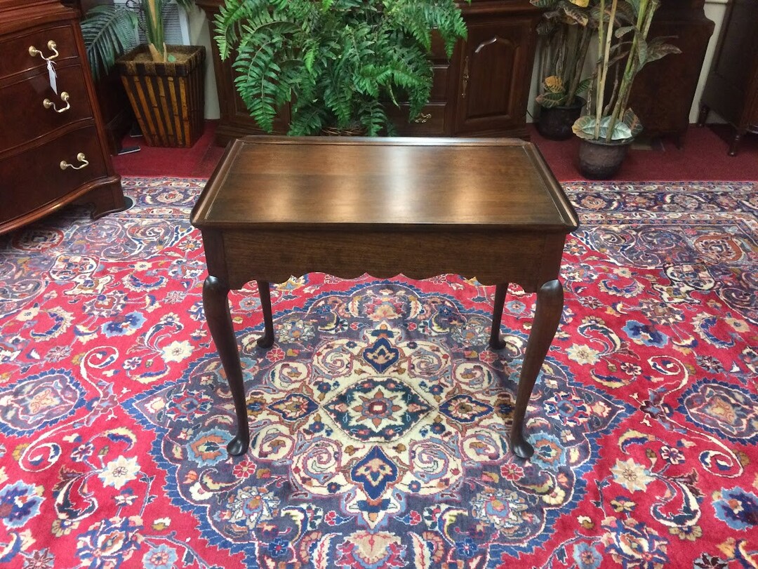 Vintage Statton Furniture Colonial Tea Table, Coffee Table, Solid ...