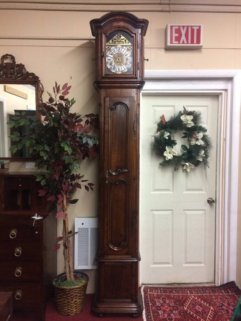 Antique Grandfather Clock, French Country Clock, Tall Case Clock, Wall ...