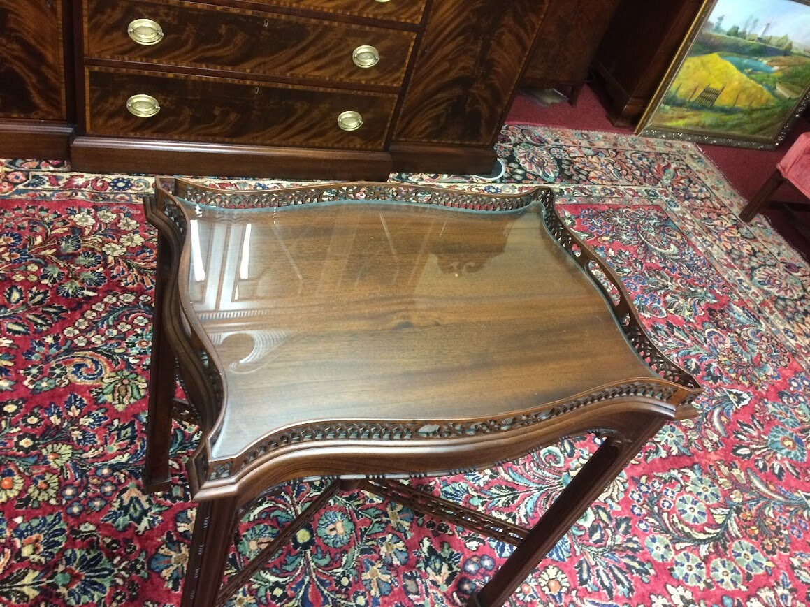 Vintage Mahogany Accent Table, Georgian Style End Table, Hall Table ...