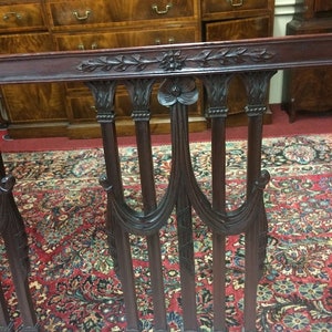 Vintage Hepplewhite Settee, Neoclassical Style Bench, Striped Bench ...