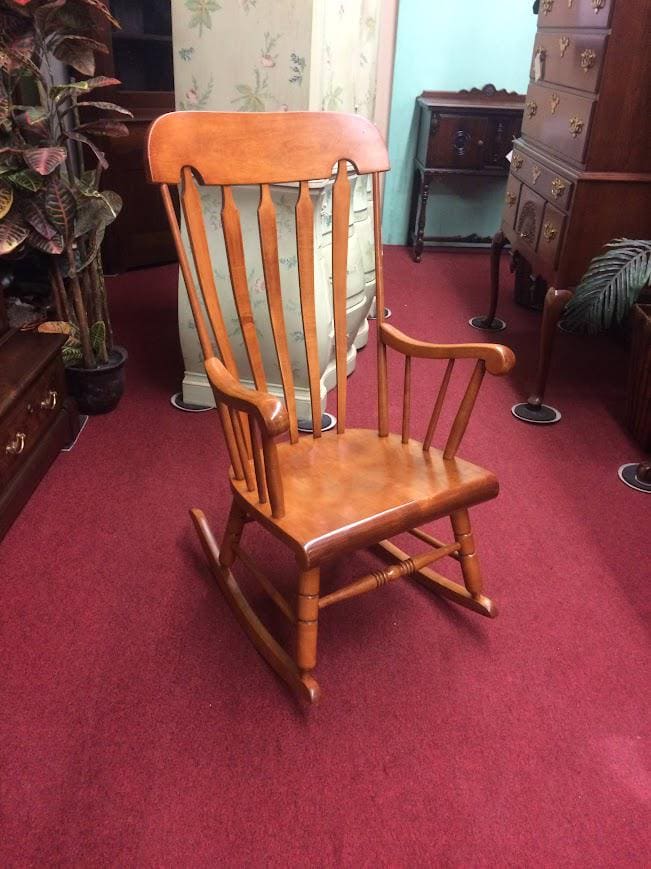 Vintage Rocking Chair, Tell City Cherry Rocker, Cherry Rocker Chair ...