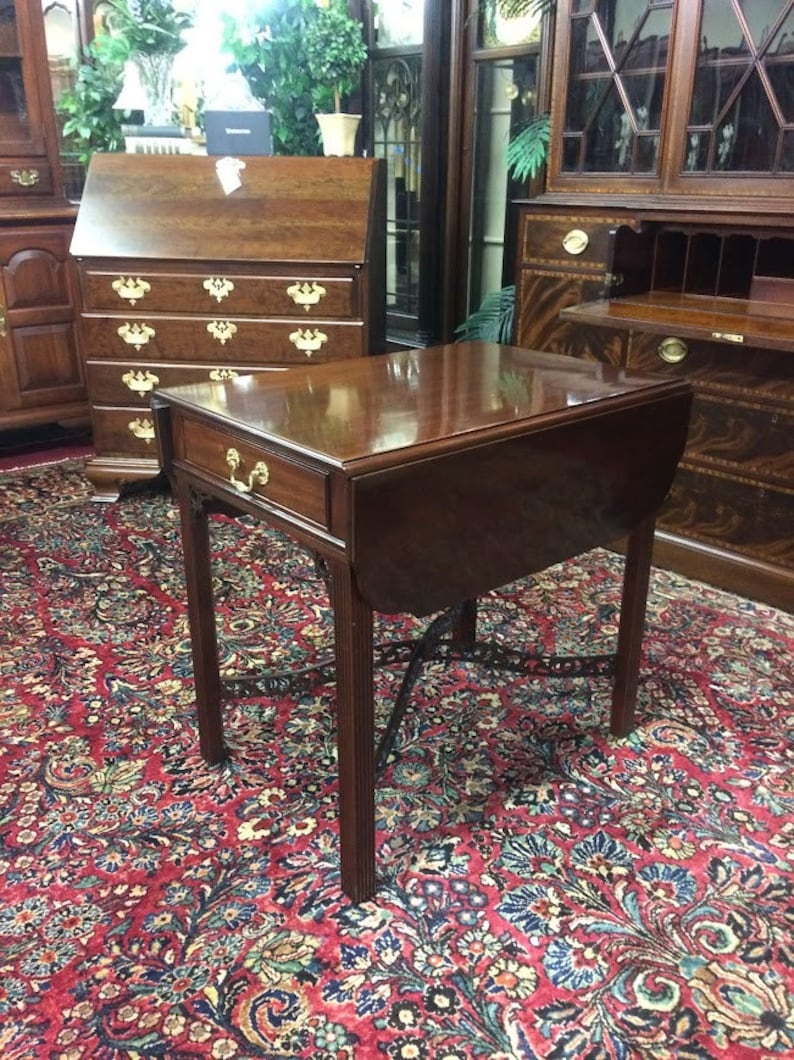 Vintage Drop Side End Table, Council Craftsmen Furniture, End Table ...