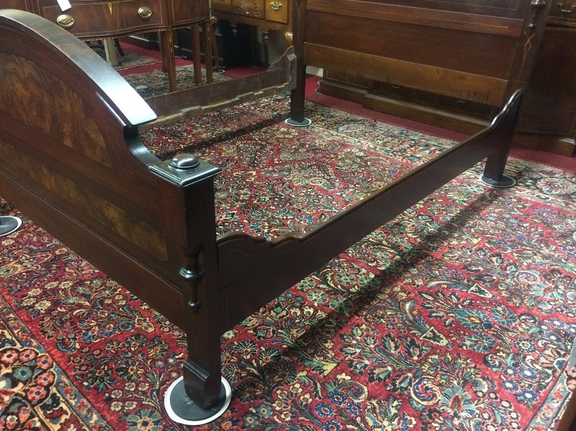 Antique Bed, Victorian Bed, Highback Bed With Walnut, Historic Bed Full ...