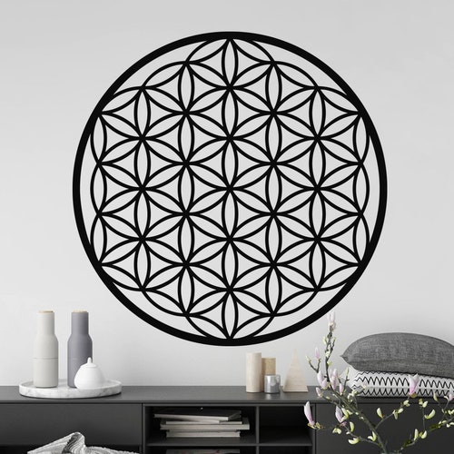 Wall Sticker Flower of Life Wall Decal - Etsy