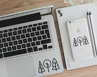 Tree and Birds Macbook Decal Sticker. Choose Your Size. Laptop - Etsy