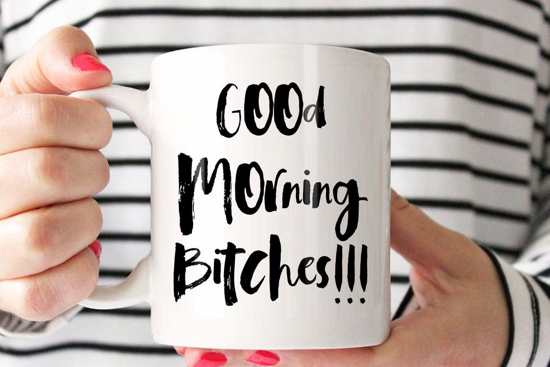 Funny Rude Saying Mug Good Morning Bitches Sarcasm Mug Rude - Etsy France