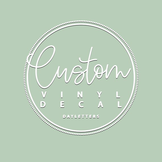 CUSTOMIZED Vinyl Decal Your Logo Here Upload Your Logo - Etsy