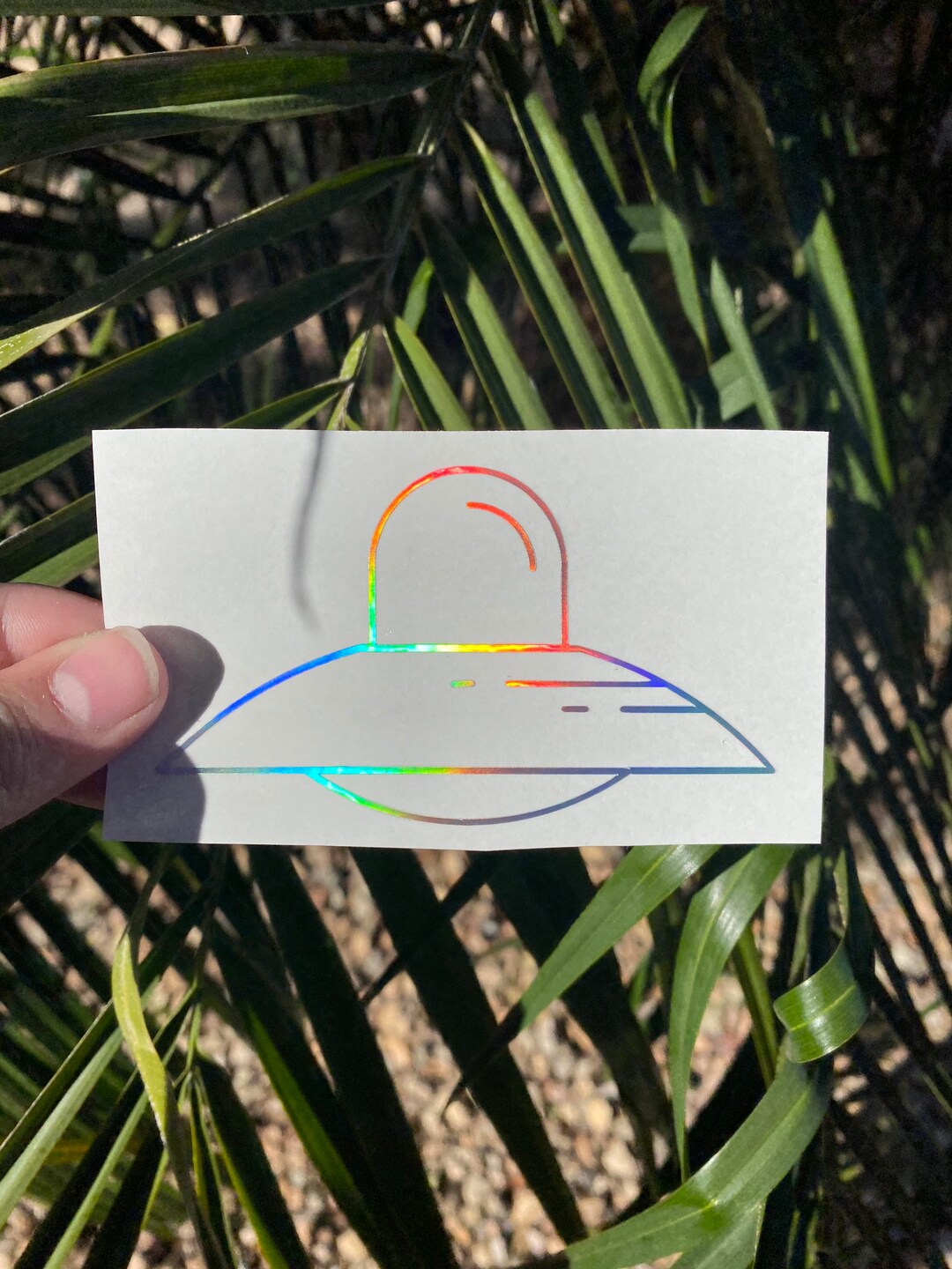 SPACESHIP Vinyl Decal Holographic Spaceship Starship - Etsy