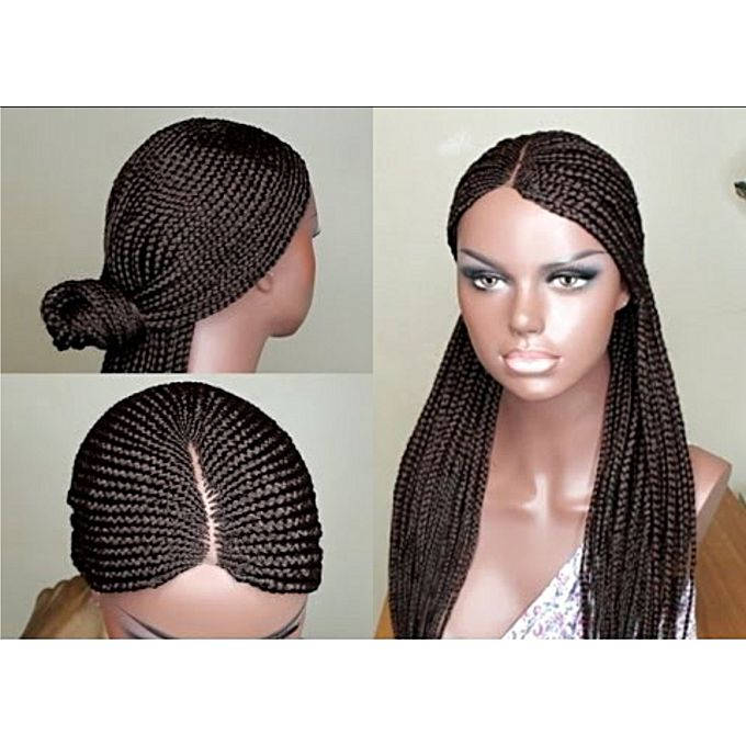 Corn Row Braids Wig 180 Degrees Lace Frontal Braided Wig Etsy