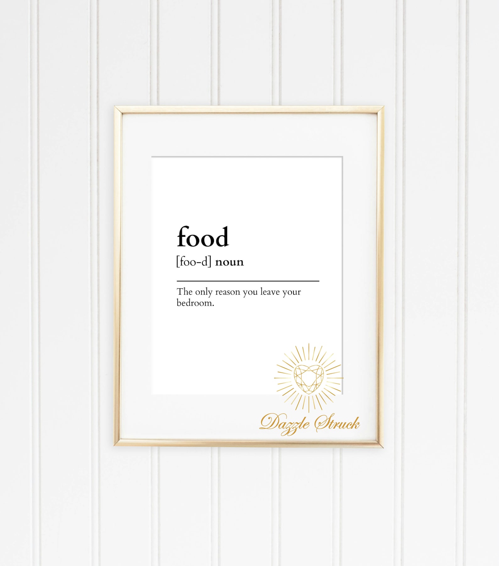 Food Dictionary Definition | Instant Digital Download DIY Printable ...