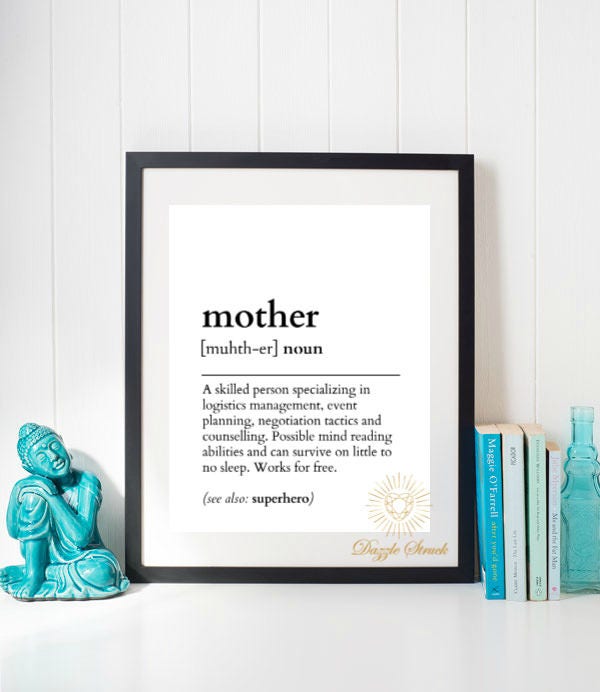 Mother Dictionary Definition | Instant Digital Printable 8x10jpg | Gift ...