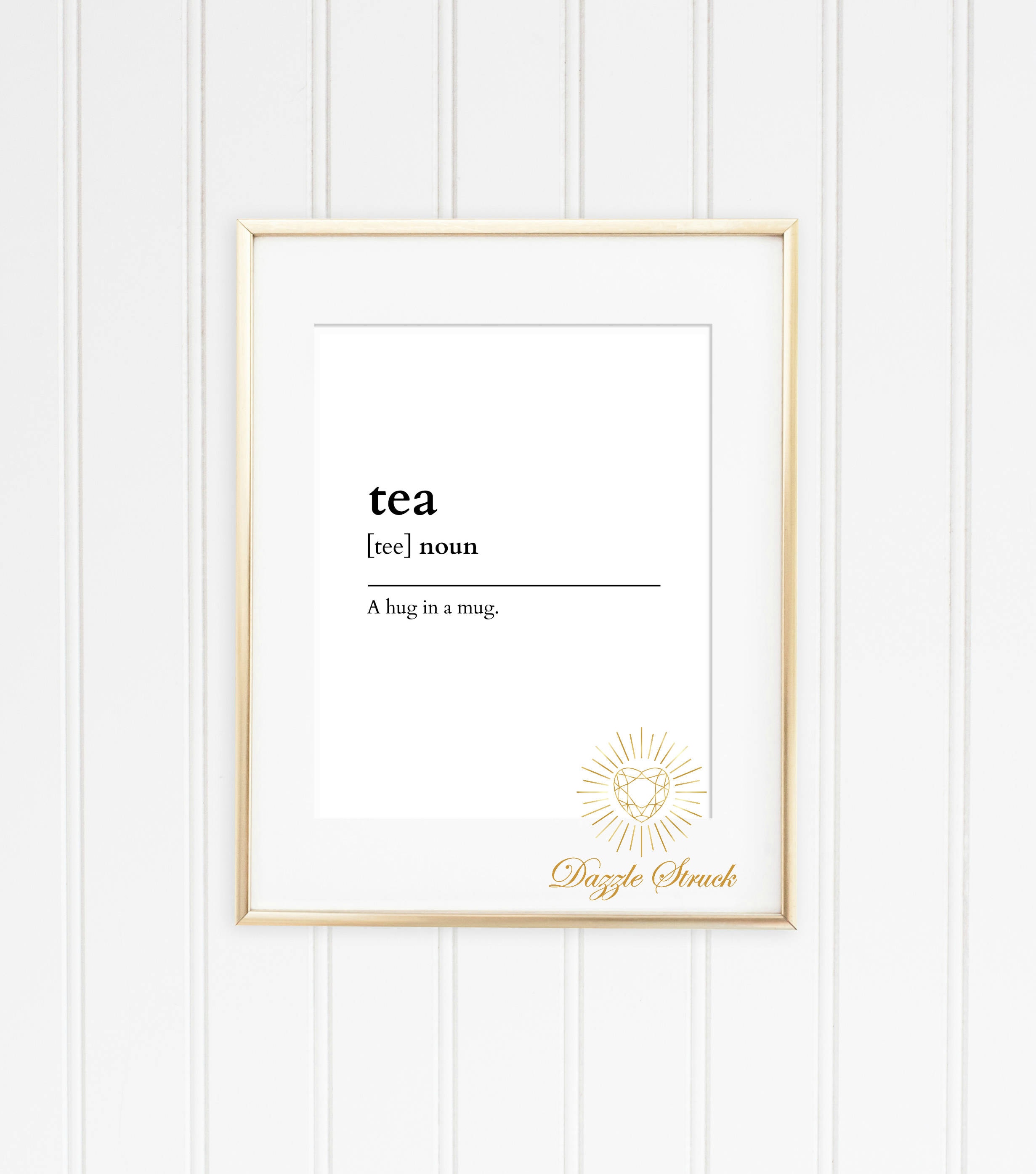 Tea Dictionary Definition | Instant Digital Download DIY Printable ...