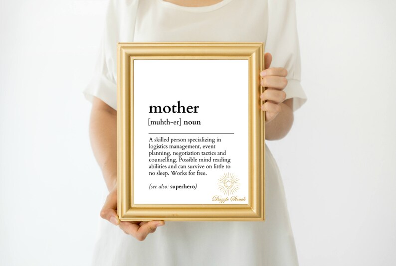 Mother Dictionary Definition | Instant Digital Printable 8x10jpg | Gift ...