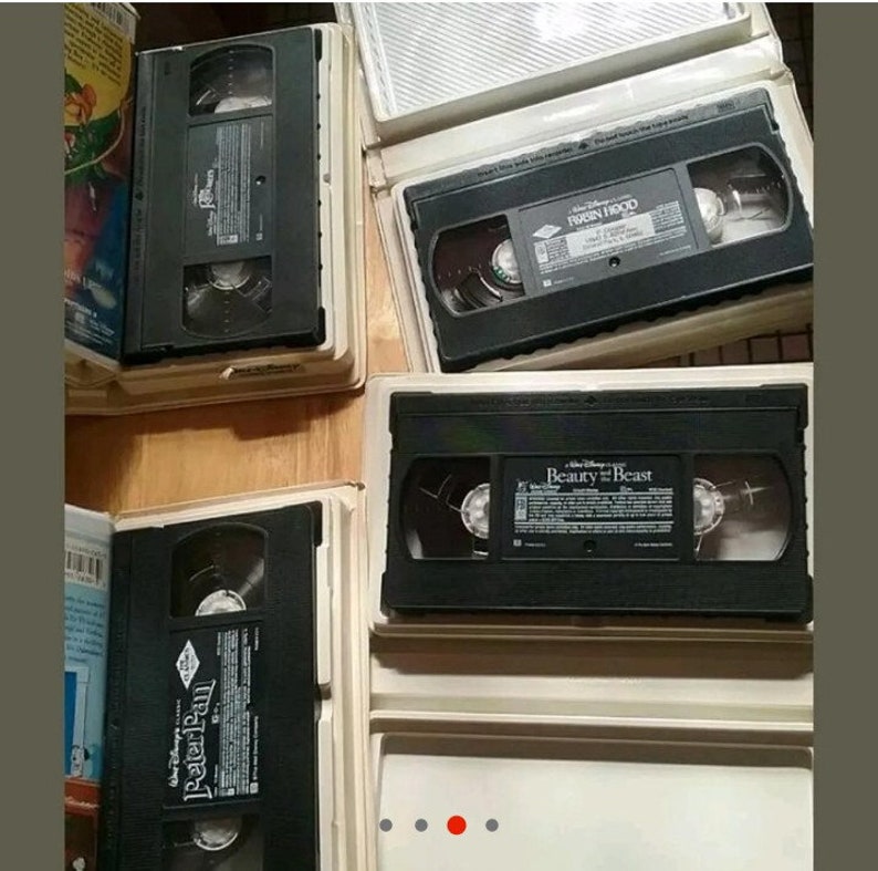 Vintage VHS Disney Movies Black Diamond Labels in Clam Shellslabel - Etsy