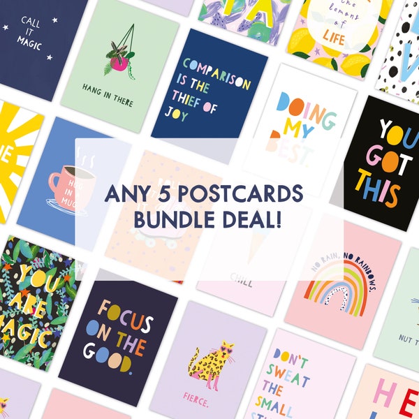 Motivational Postcards - Etsy UK