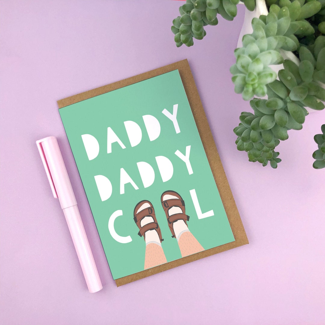 Daddy Daddy Cool Father's Day Greetings Card/ Funny / Cool - Etsy