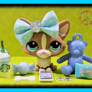 Littlest Pet Shop Authentic Vintage LPS Tan Brown Foxes & Corgi Dogs ...