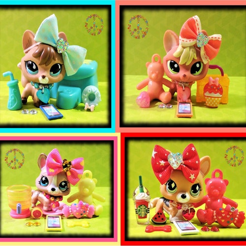 Littlest Pet Shop Rare Vintage LPS Chihuahua Dogs Accessories - Etsy