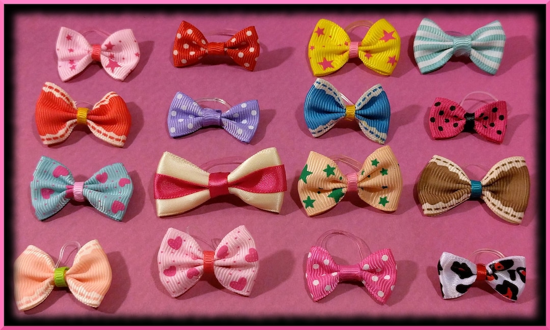 Littlest Pet Shop LPS Custom Bow Accessories Set - 4 Adorable Bows + 1 ...